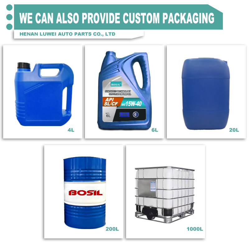 BOSIL FLUFFY BRAND Synthetic SN/CF Lubricants 10W40 Gasoline and Diesel ...